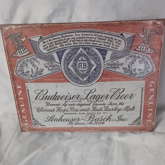 unbranded | Art | Budweiser Metal Wall Decor | Poshmark